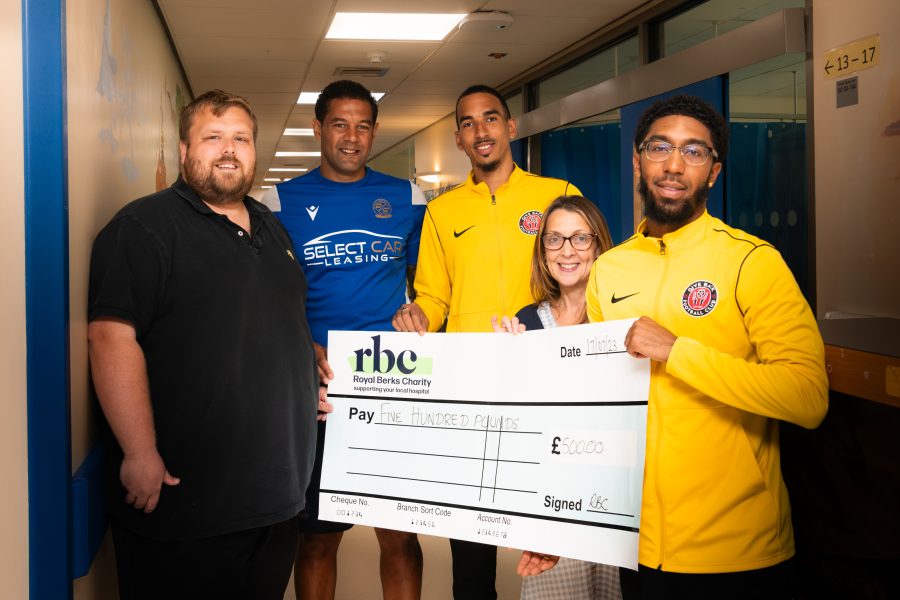 Royal Berks Charity receive £500 from Give Back FC - Royal Berks Charity